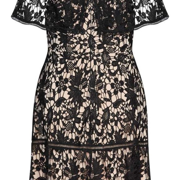City Chic | Dresses | Black Lace Cocktail Dress | Poshmark